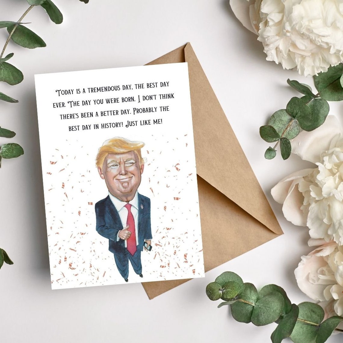 Funny Trump Birthday Card, Political Birthday Card, Humor-joke Trump ...