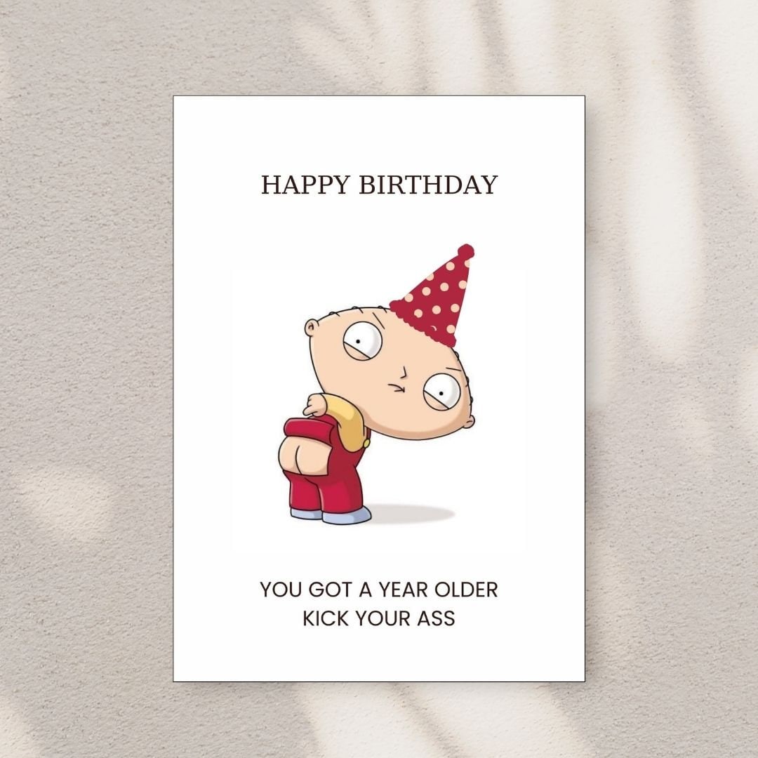 Funny Birthday Card, Humor-unique Card, Birthday Gift Card, Friend ...