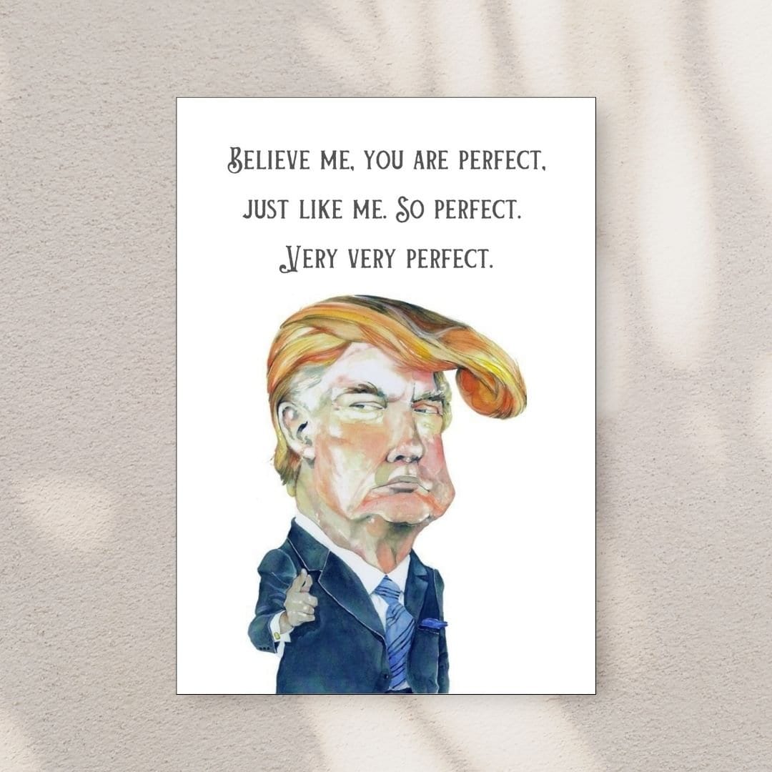 Funny Trump Card, Trump Humor Card, Trump Birthday Gift, Political ...