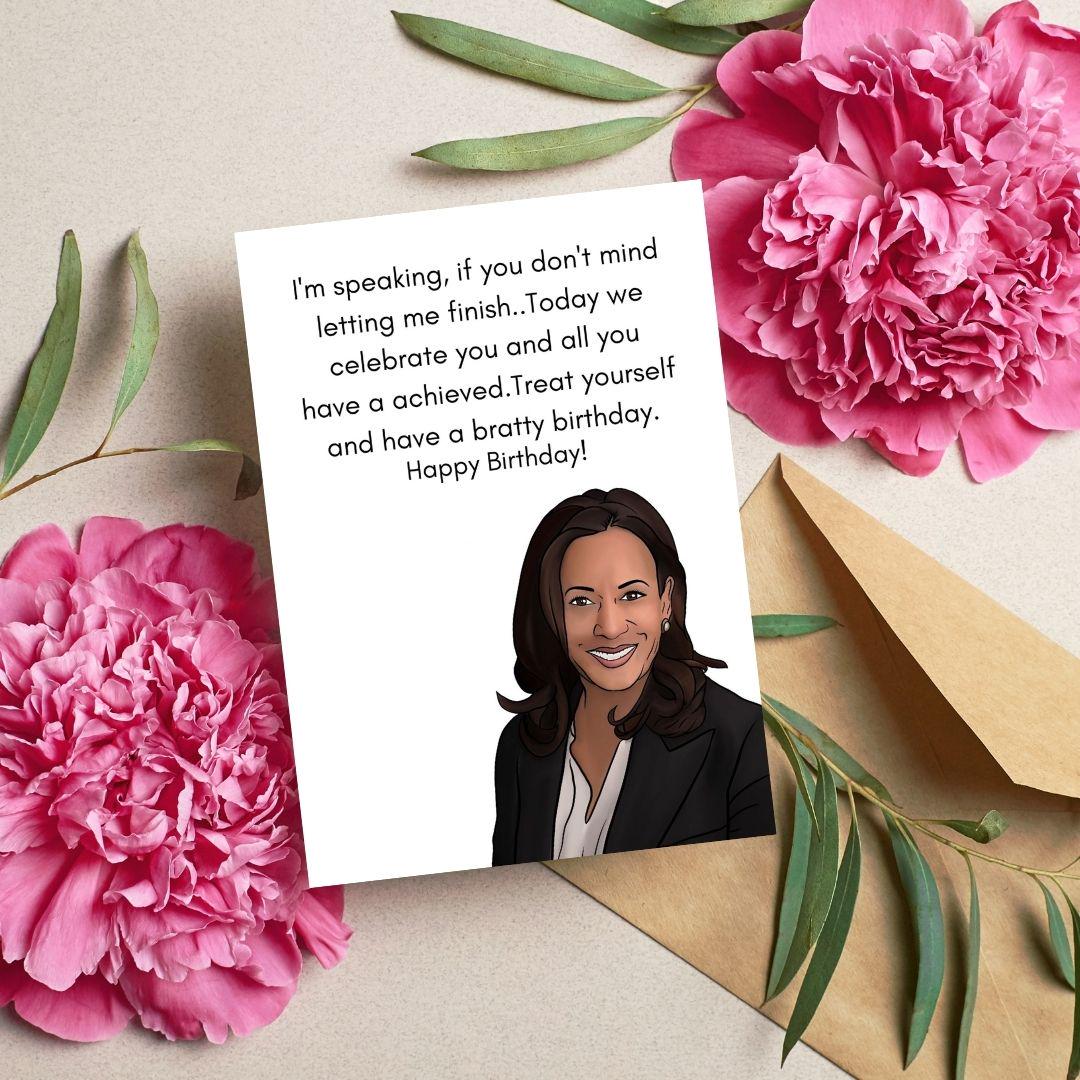 Funny Kamala Harris Birthday Card, Birthday Gift, Kamala Supporter ...