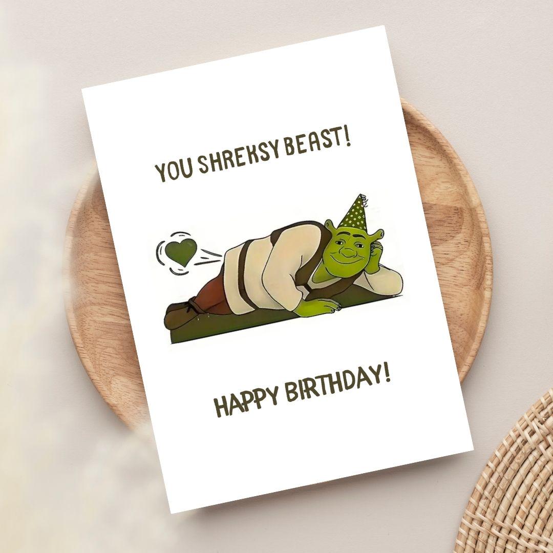 Shrek- Birthday Card - Fun Card - Fan Card - Quote or Blank Card - All ...