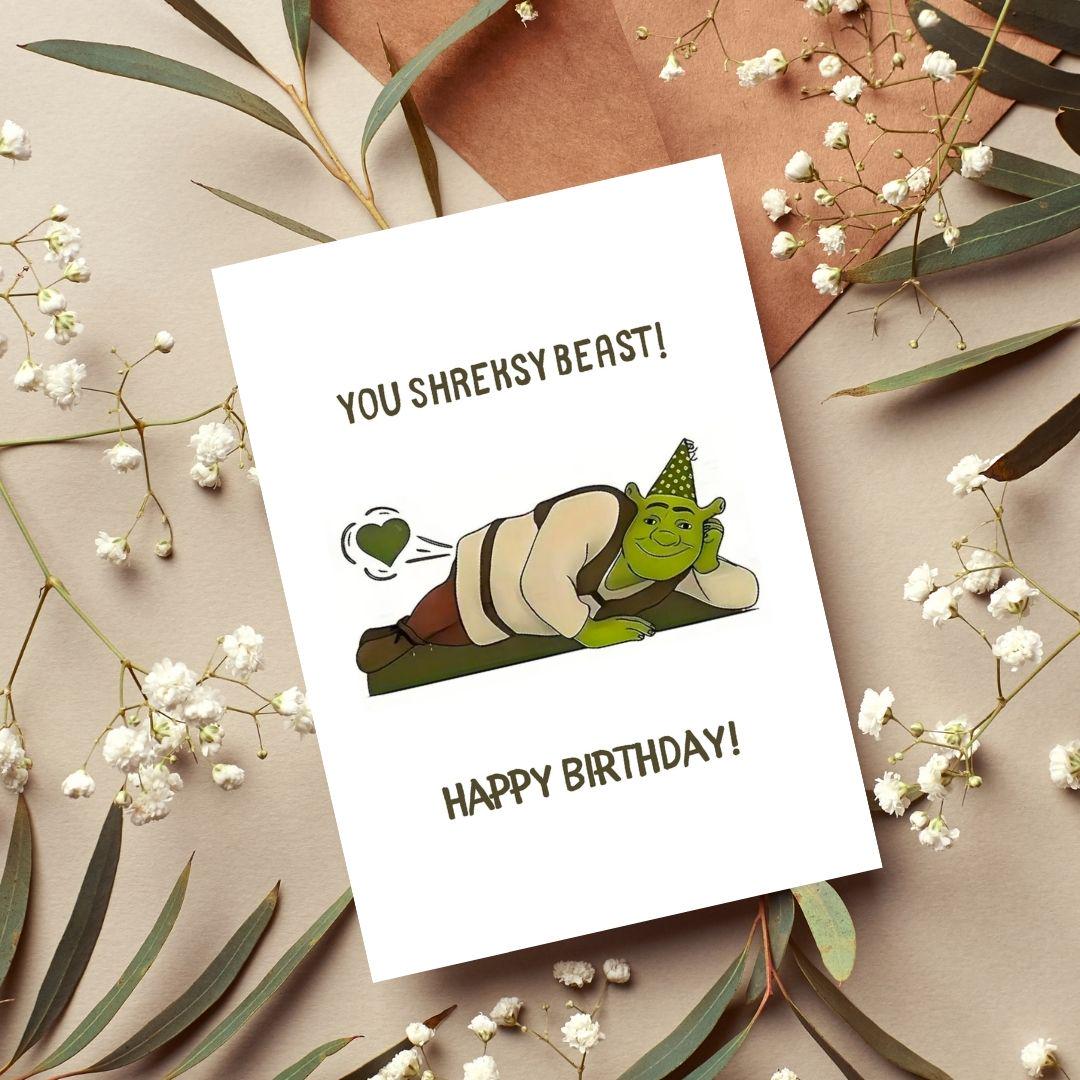 Shrek- Birthday Card - Fun Card - Fan Card - Quote or Blank Card - All ...