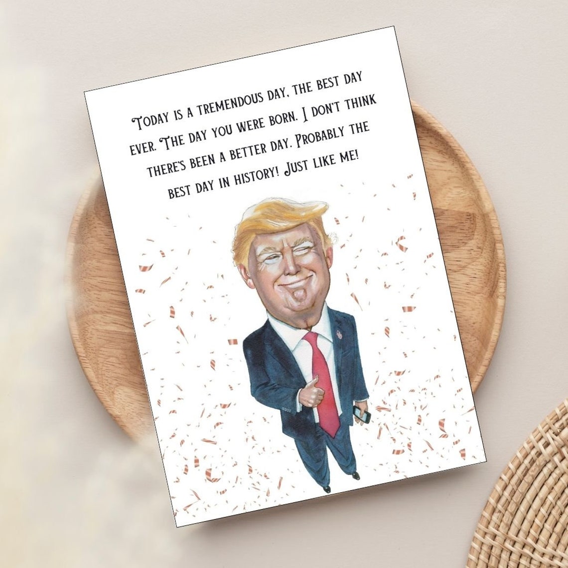 Funny Trump Birthday Card, Political Birthday Card, Humor-joke Trump ...