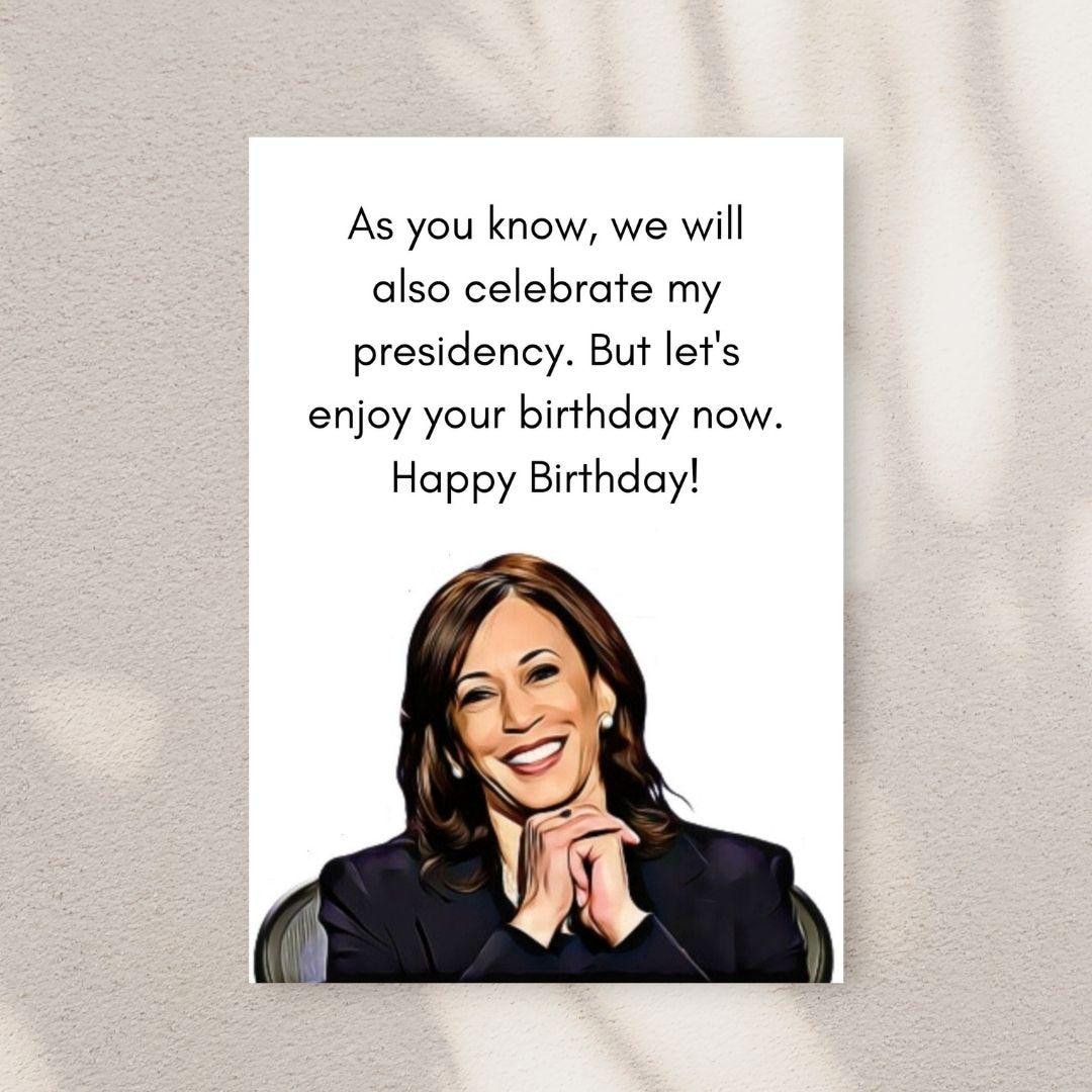 Funny Kamala Birthday Card, Kamala Birthday Gift, Political Humor Card ...