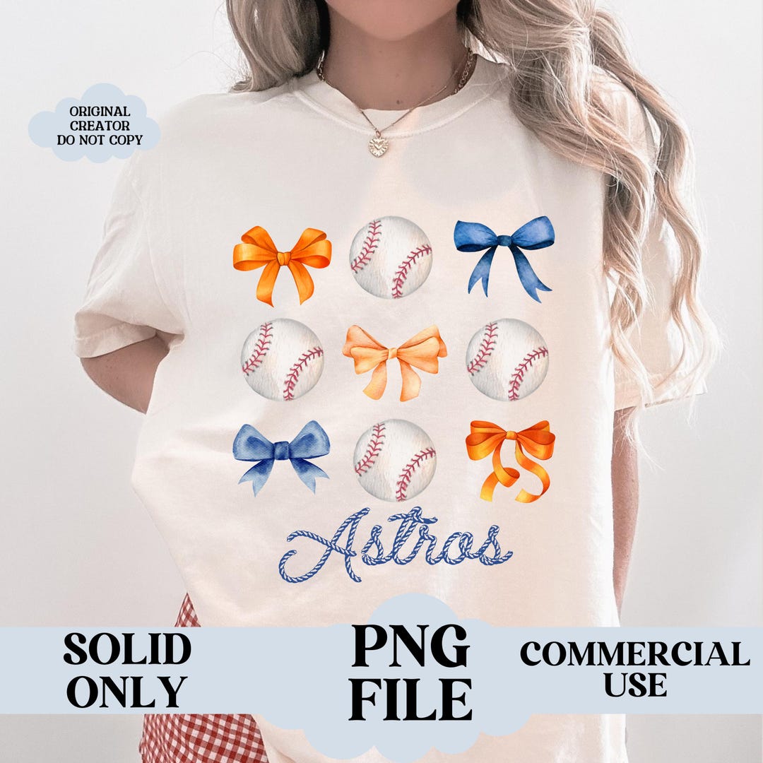 Houston Astros Baseball Png Baseball Bows Game Day Sidelines Era ...