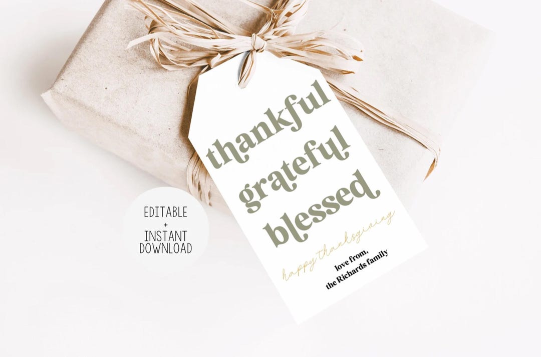 EDITABLE Fall Thank You Tags, Fall Appreciation Tags, Staff ...