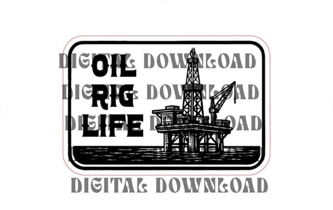 Oil Field Life SVG Hat Patch File DIGITAL DOWNLOAD - Etsy