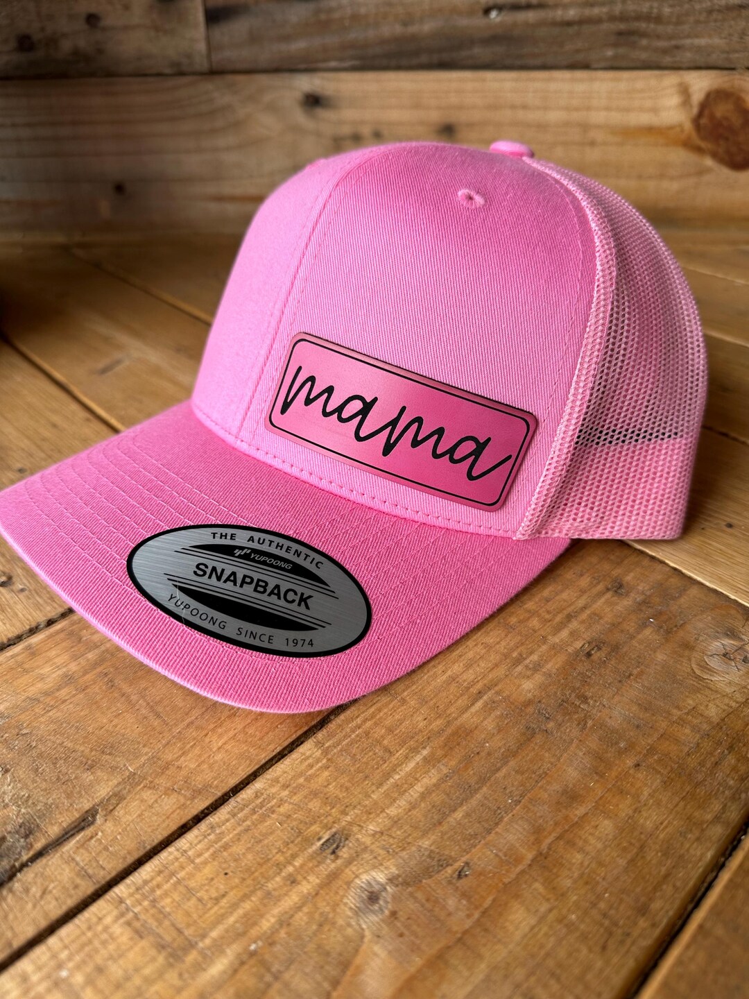 Mama Leather Patch Hat | Hat for Mom | Mothers Day Gift | Unique Gift ...