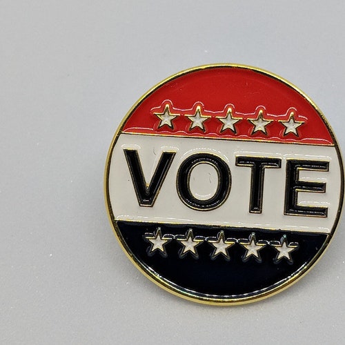 VOTE Soft Enamel Pin. Spread the Word to Get Out and VOTE - Etsy
