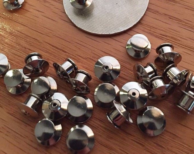 Locking Pin Backs - Secure Lapel Pin Keepers, 12 Pack - Etsy