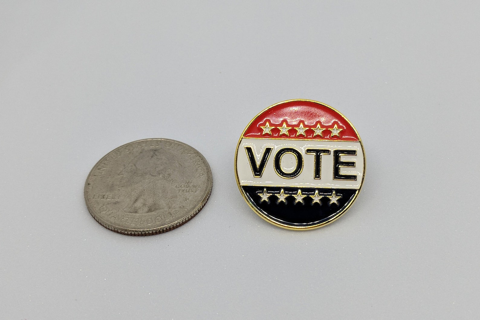 VOTE Soft Enamel Pin. Spread the Word to Get Out and VOTE - Etsy