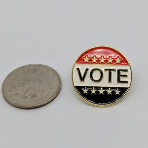 VOTE Soft Enamel Pin. Spread the Word to Get Out and VOTE! Each Pin ...