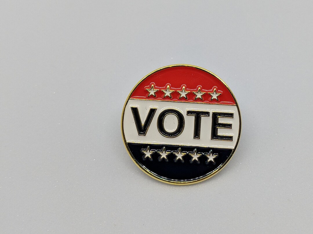 VOTE Soft Enamel Pin. Spread the Word to Get Out and VOTE! Each Pin ...