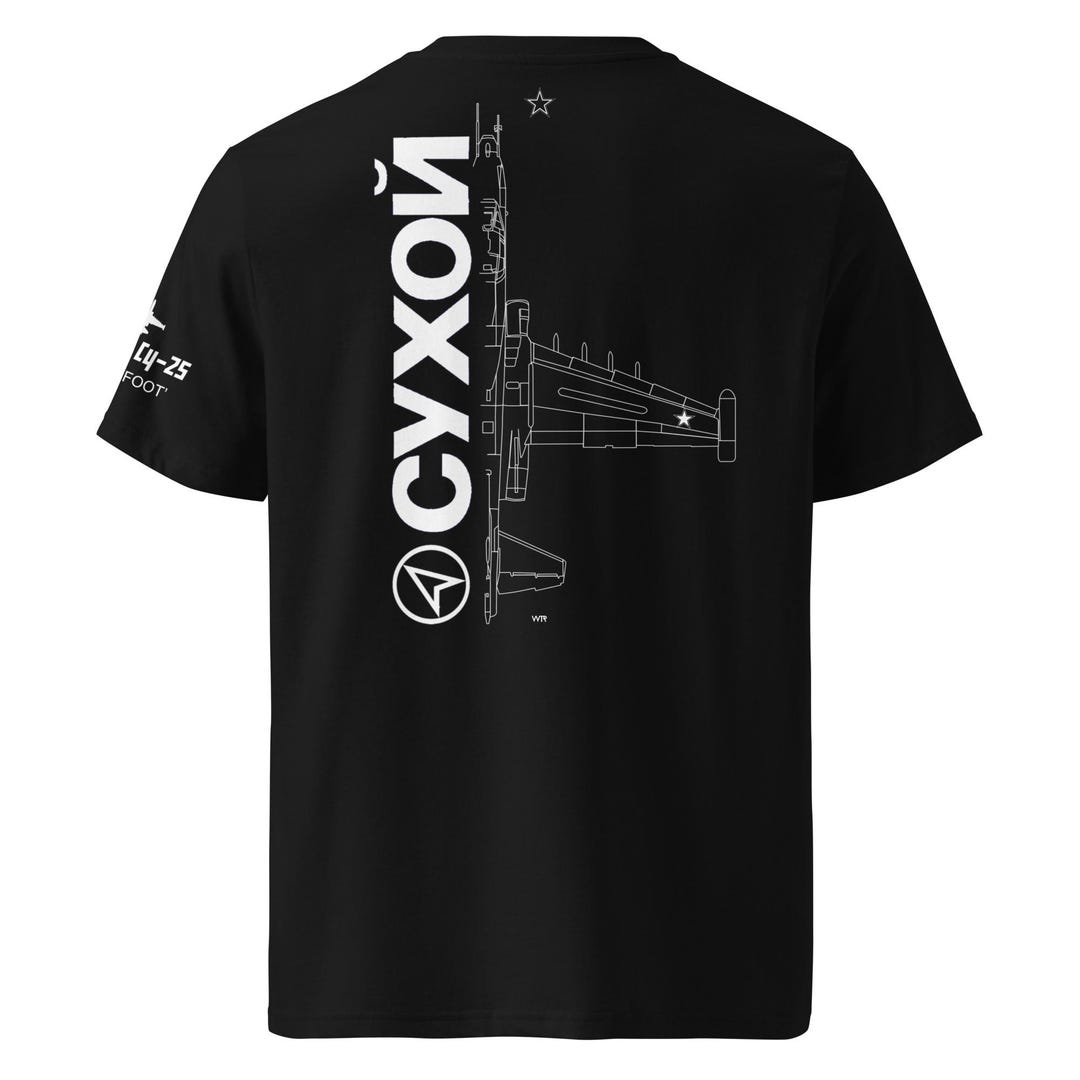 Sukhoi SU-25 Grach 'frogfoot' Hand Drawn Front, Back and Shoulder ...