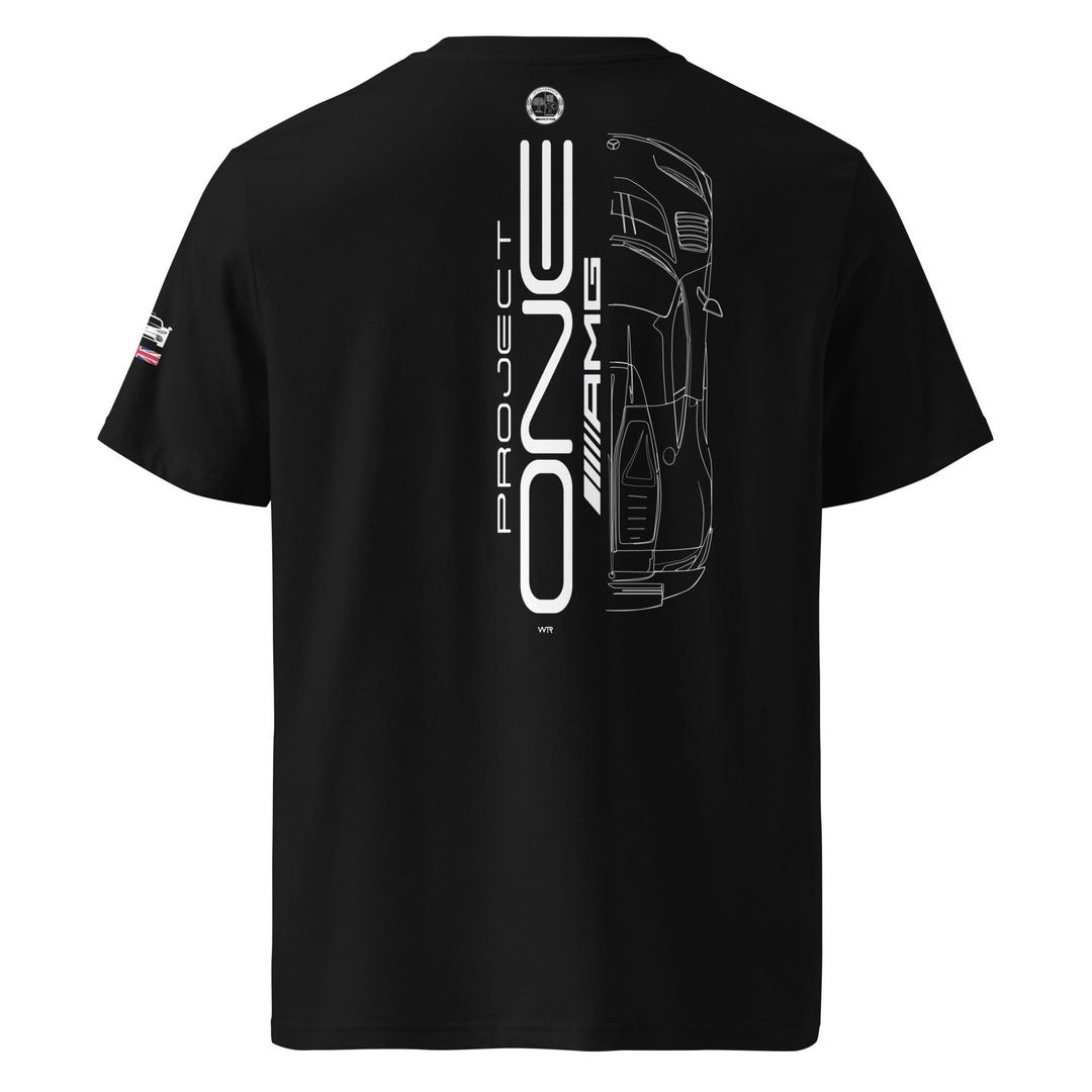 Mercedes AMG ONE Inspired Hand Drawn Front, Back and Shoulder Design T ...