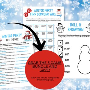 Winter Party Pass the Prize Game, Classroom Printable, School Holiday ...