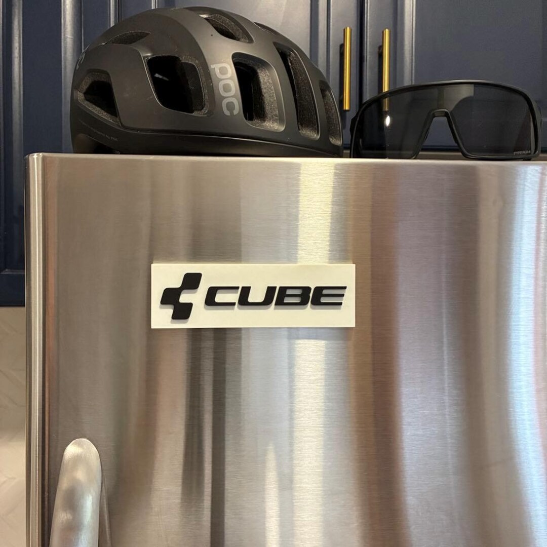 Cube Bike Logo Magnet | 3D Printed Fridge or Toolbox Decor | Cycling ...