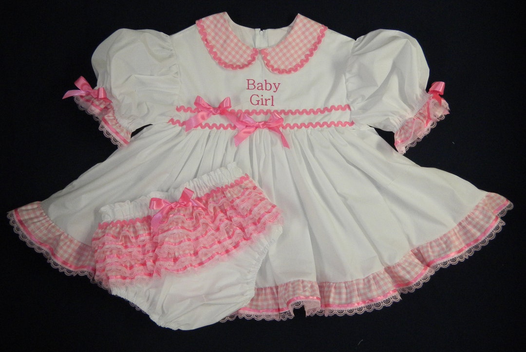 Adult Baby Sissy Littles Abdl BABY GIRL in PINK Dress Set My Binkies ...