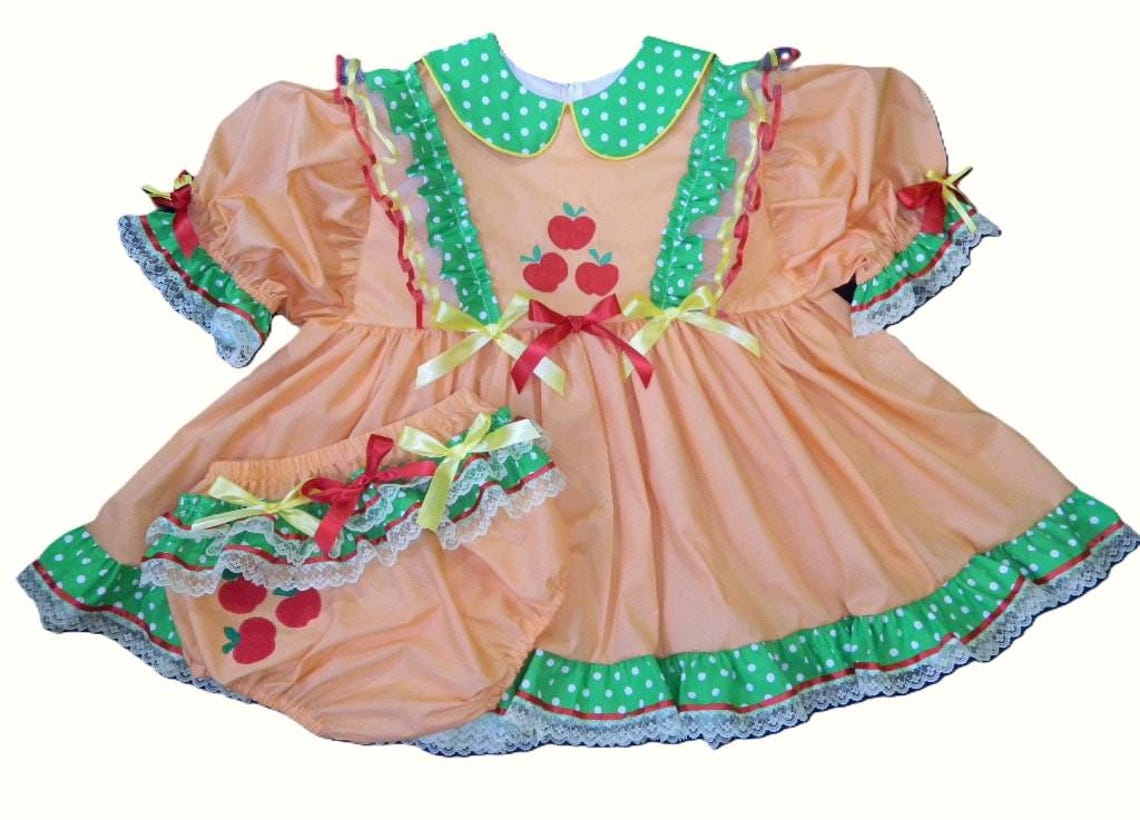 Adult Baby Sissy Littles Abdl APPLEJACK DRESS SET My Binkies and Bows ...