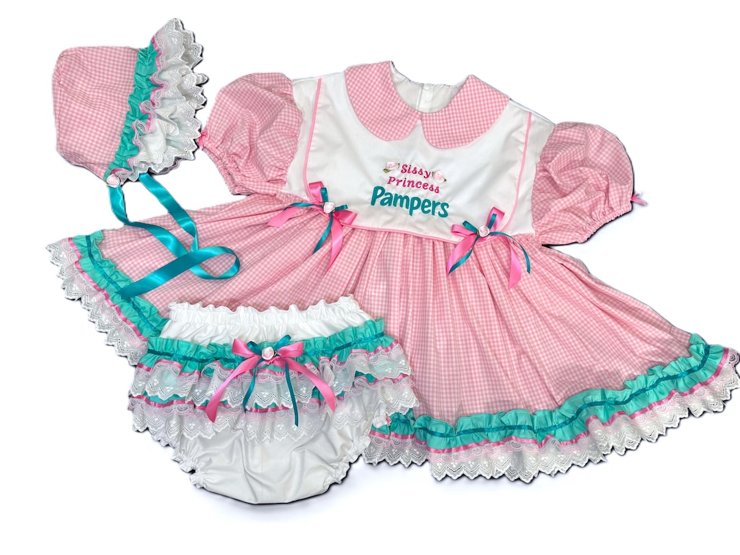 SISSY PRINCESS TRIO Dress Set Abdl Sissy Adult Baby Littles Diaper ...
