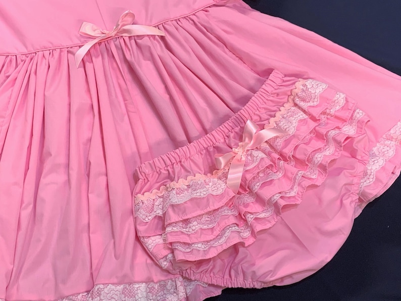 Adult Baby Sissy Abdl Littles PINK CLOUD Dress Set My Binkies and Bows ...