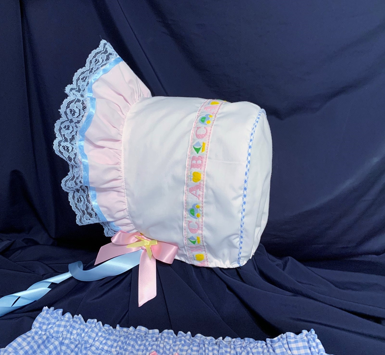 Adult Baby Sissy Littles Abdl ABC BONNET and Blue DIAPER Cover | Etsy ...