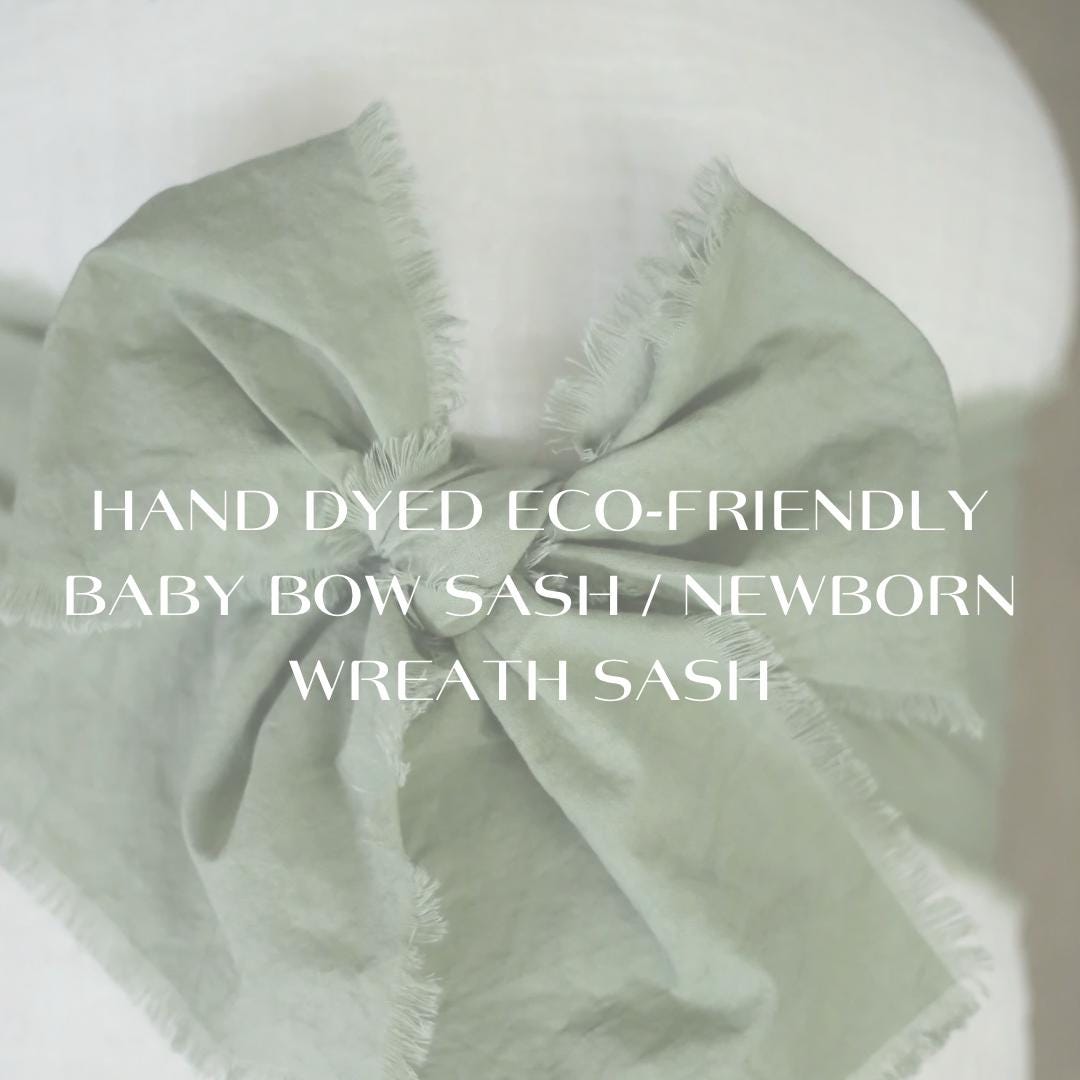 Newborn Baby Sash Wreath Sash Baby Photo Prop Baby Shower Decor Swaddle ...