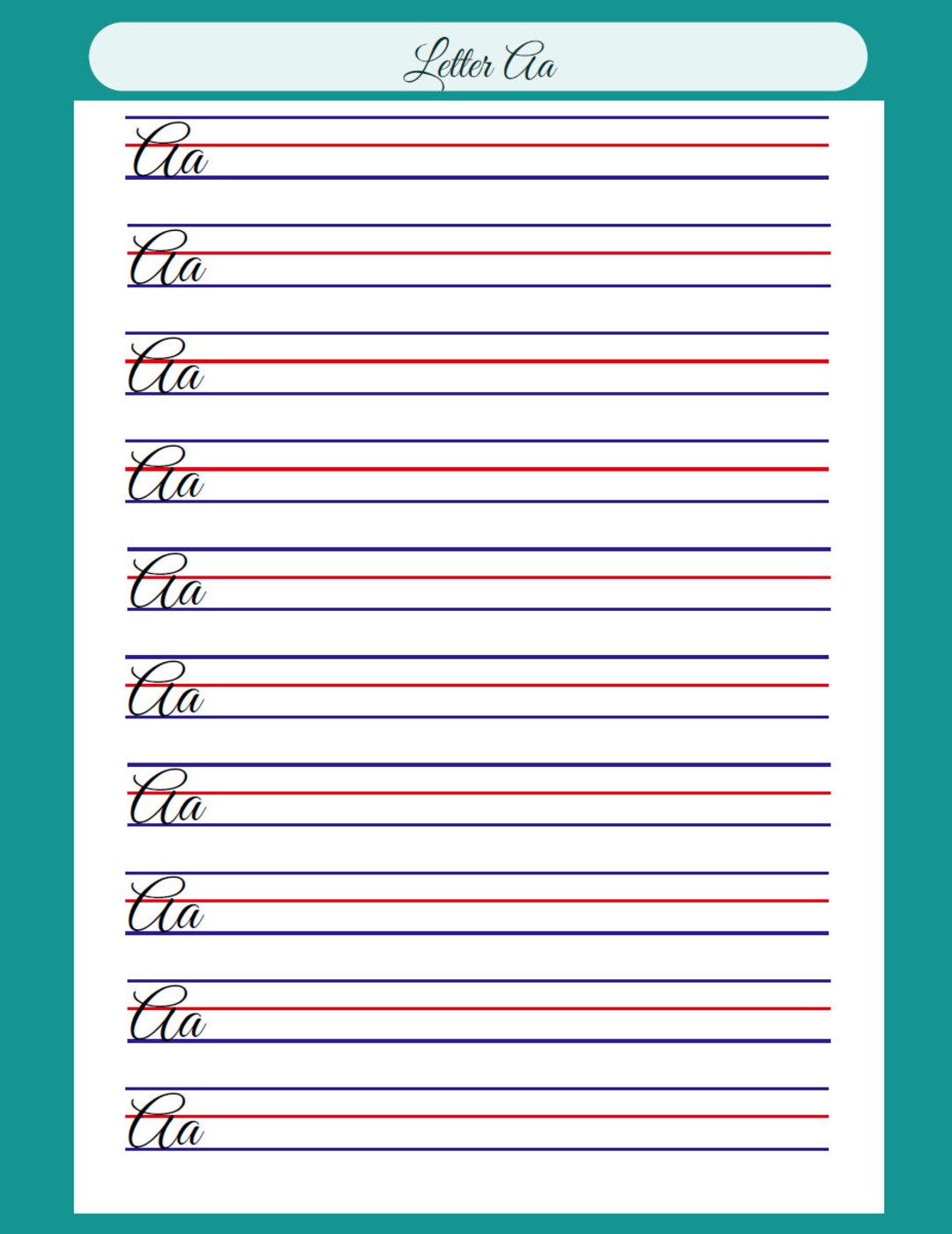 Cursive Writing Tool - Etsy