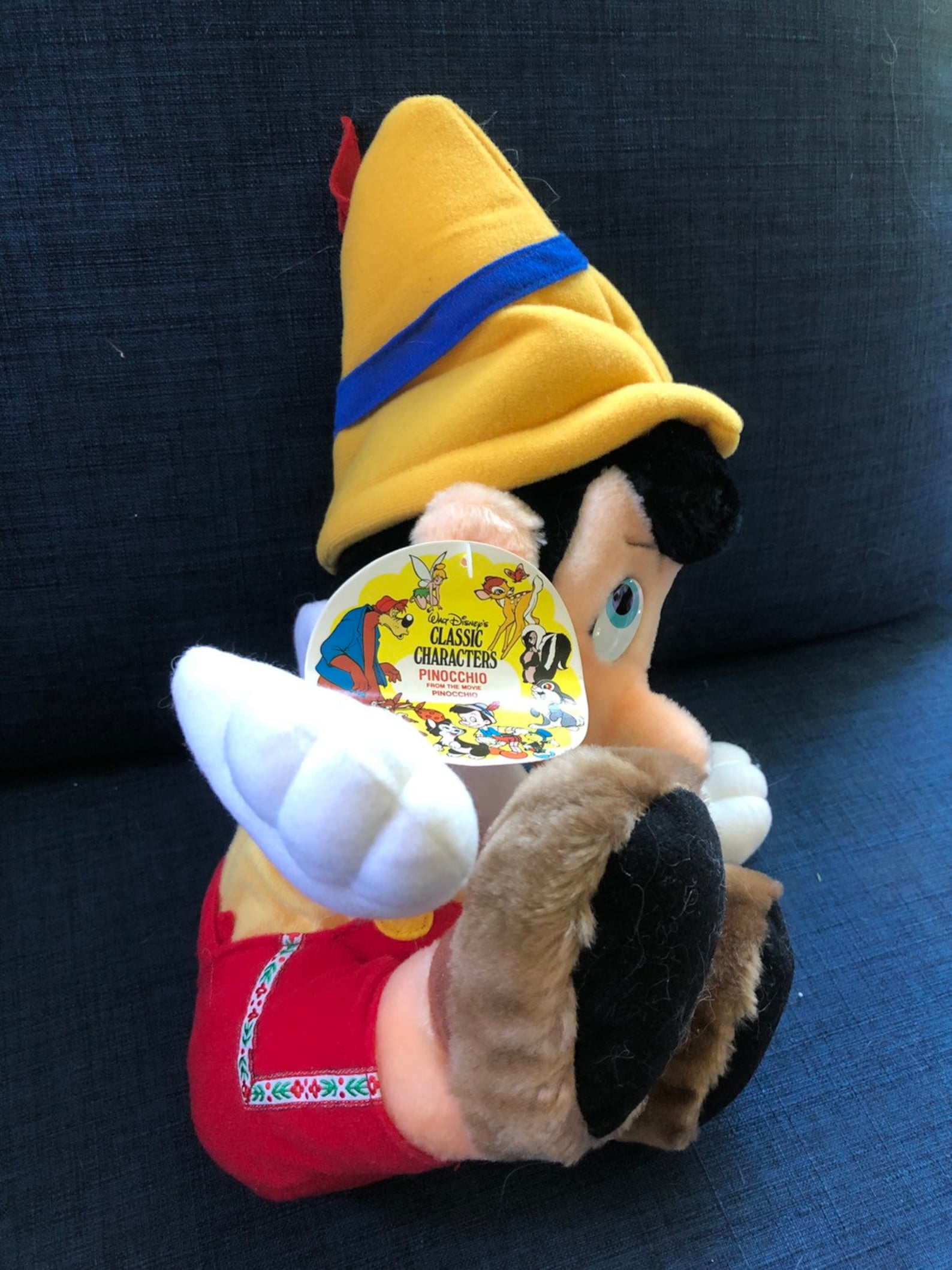 Vintage Disney Pinocchio Plush Toy 14 Inch Doll Made for | Etsy