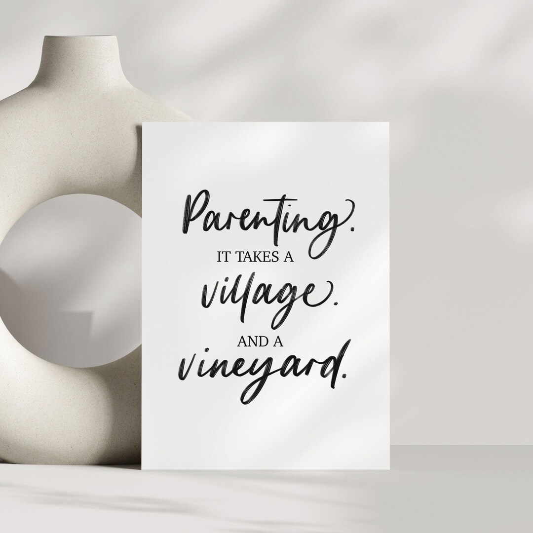 Digital Download Poster parenting, Wall Art Print, Picture With Saying ...