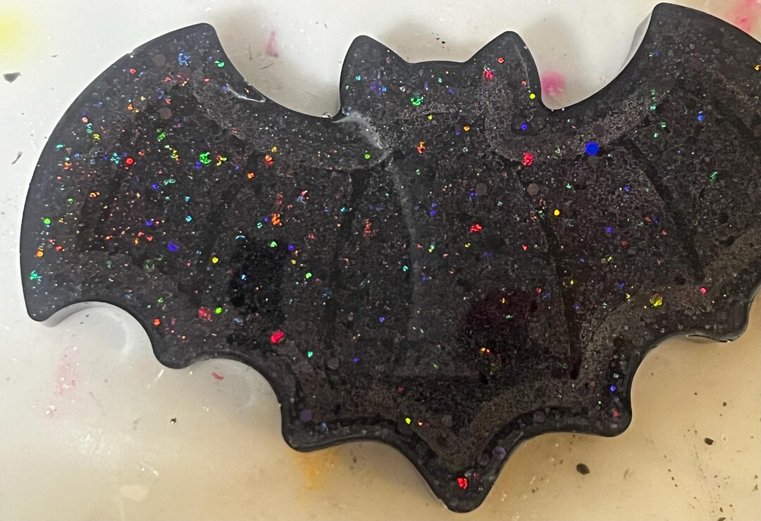 Holographic Glitter Resin Bat Tray, Decorative Halloween Tray - Etsy