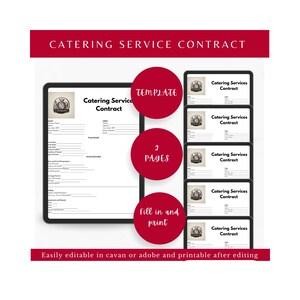 Catering Contract Template. Printable Catering Service Contract ...