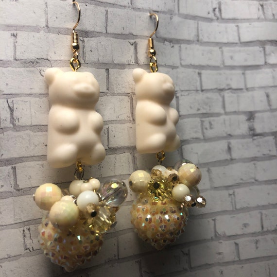 Beautiful Teddy Bead Gummy Bear Candy Teddy Bear Cluster Beads - Etsy