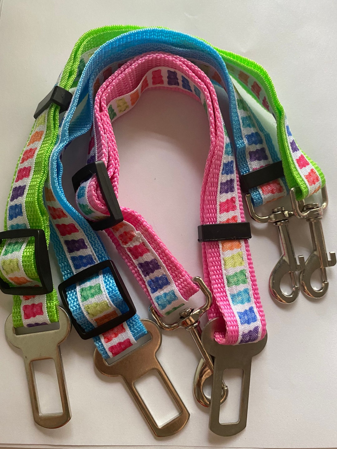 Gummy Neon Candy Yorkie Donut Toy Dog Collar Adjustable Orange Breed ...