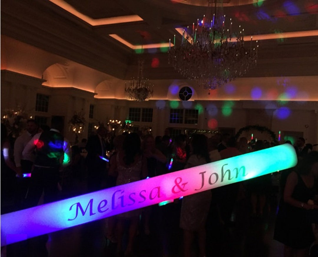 Custom LED Foam Glow Sticks / Personalized Light Flashing Glowstick ...