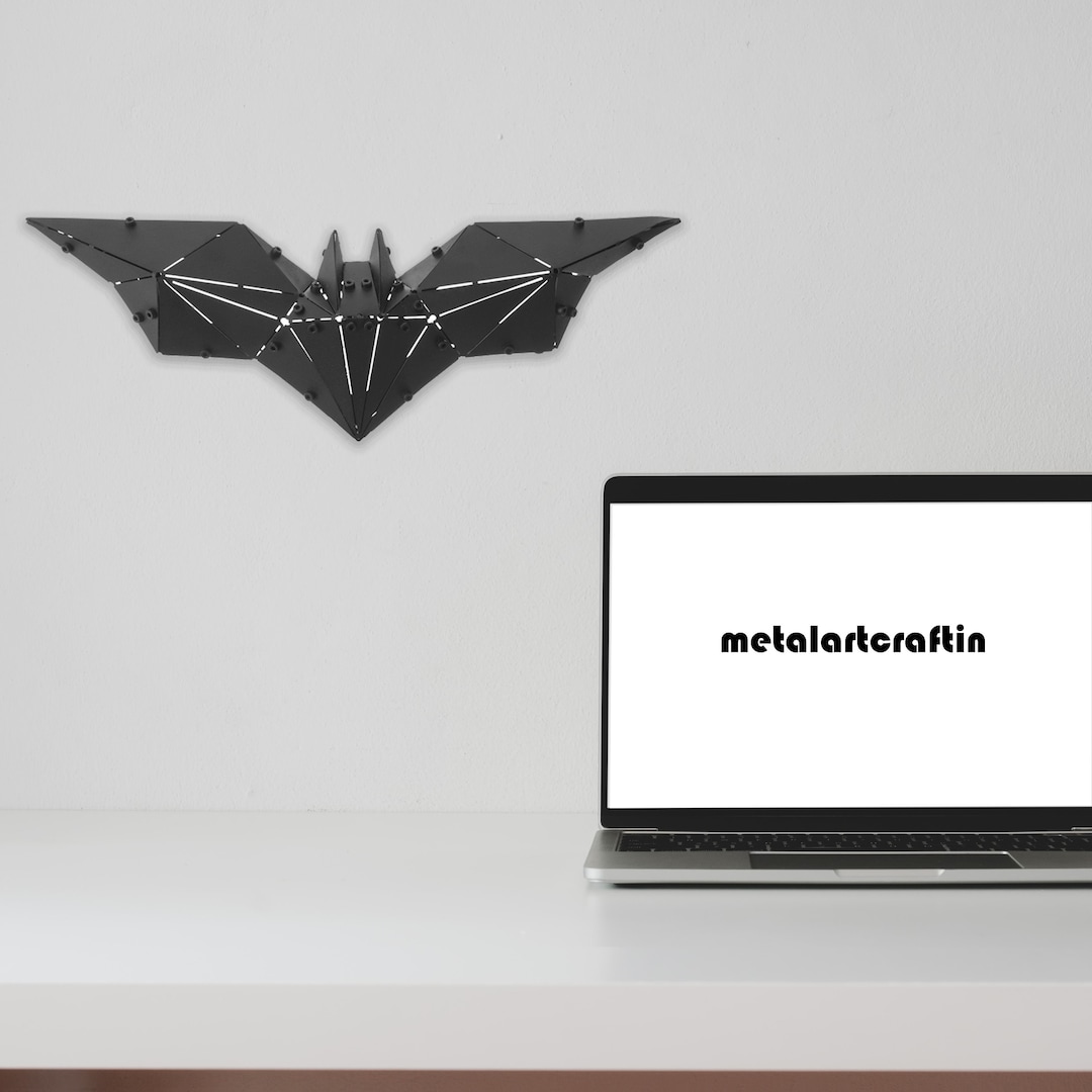 Metal Bat Without Welding. DXF Laser Cutting Template. Bat Gifts / Bat ...