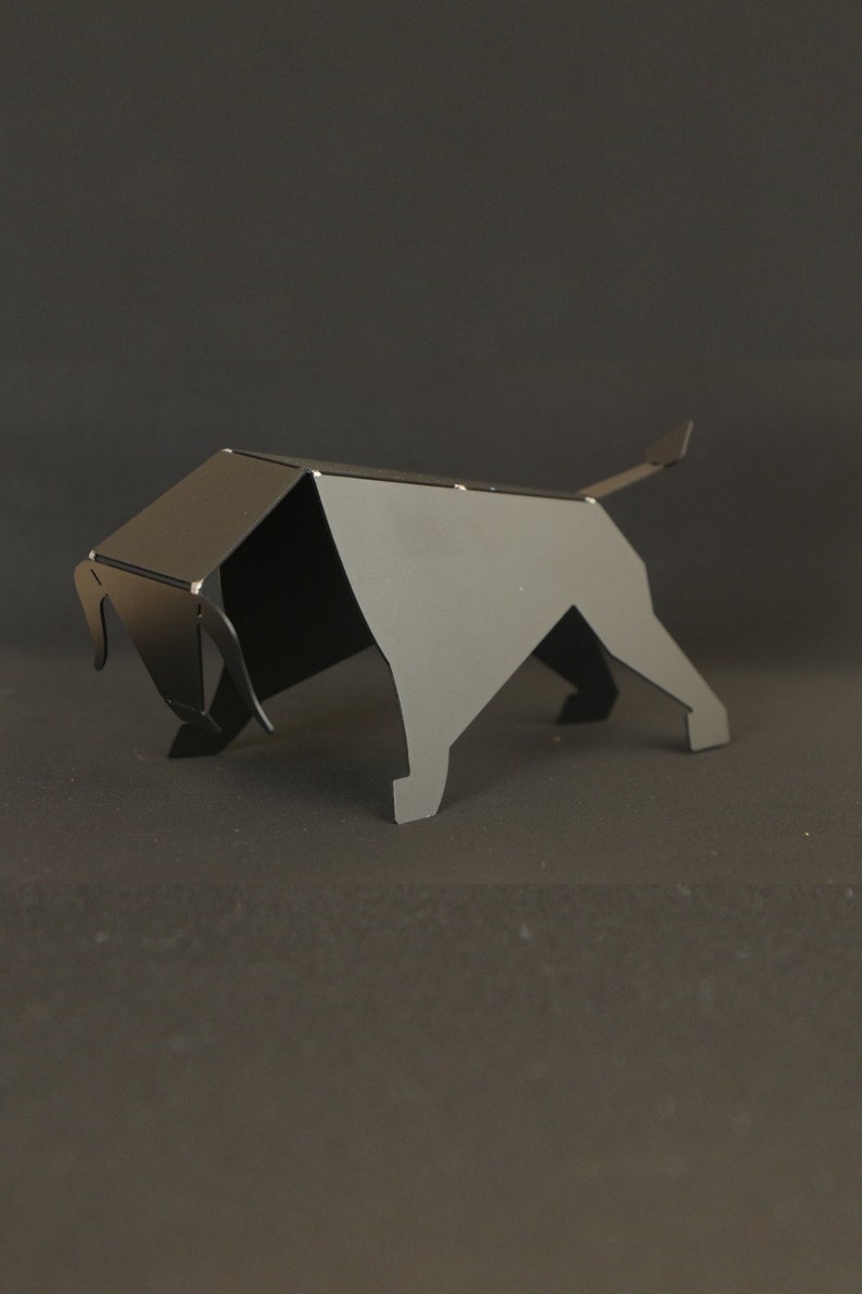Bull Geometric Figurine | Taurus Modern Sculpture | Wall Street ...