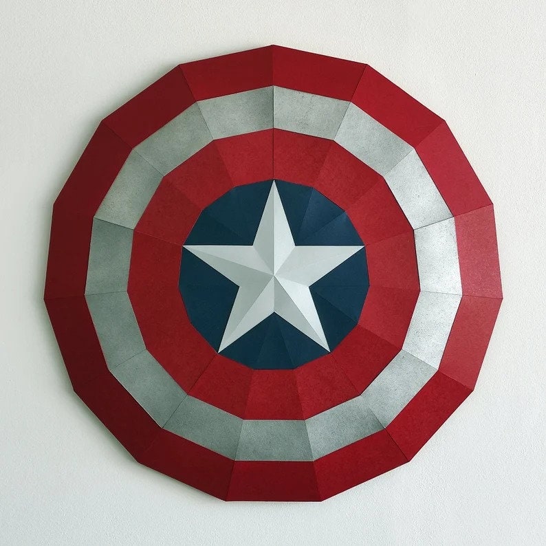Captain America Shield DXF, PDO, Wall Art, 3D Metal Wall Art, Wall ...