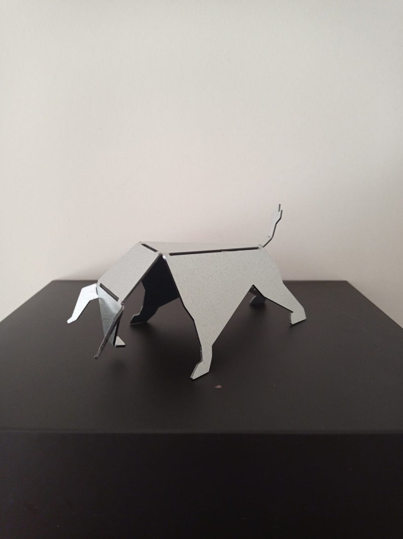 Bull Geometric Figurine | Taurus Modern Sculpture | Wall Street ...