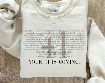 Your 41 is Coming PNG, Jesus Png, Faith Png, Sublimation Design ...