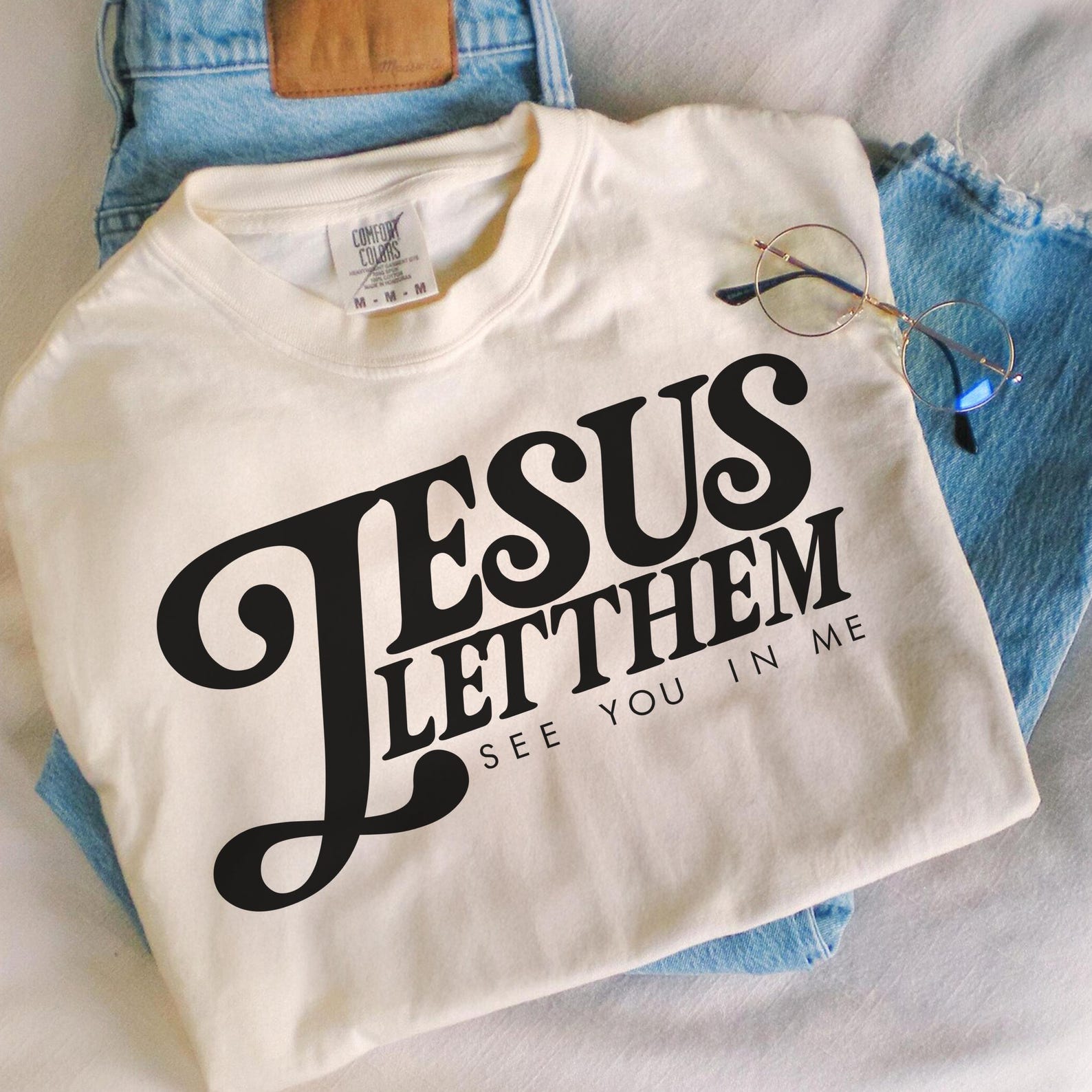 Faith Shirt PNG, Jesus Let Them See You Sublimation, Christian Retro ...