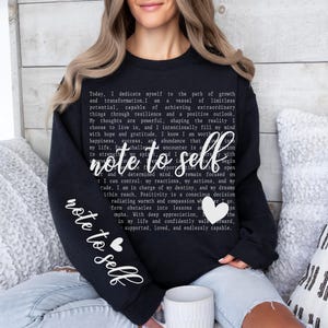 Note to Self PNG | Motivational PNG | Sublimation Design | Mental ...