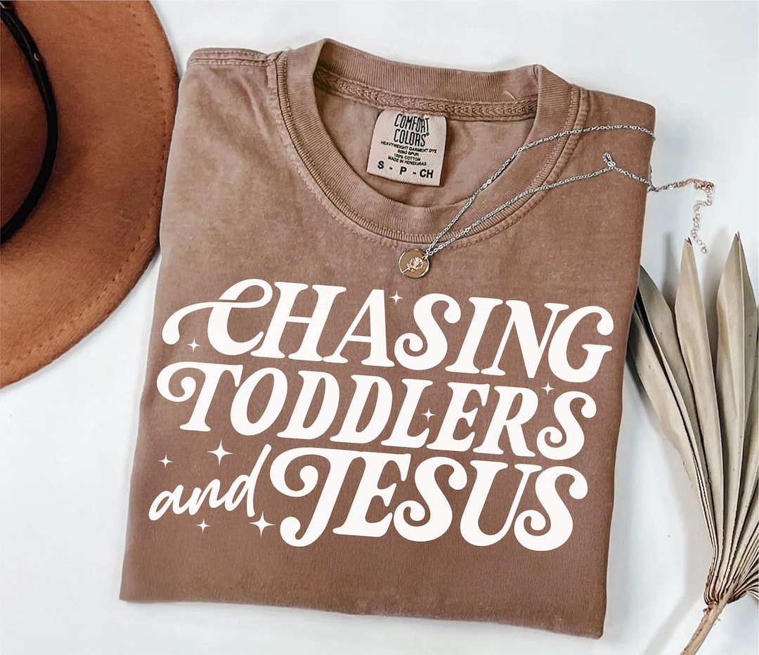 Christian Mom SVG PNG, Chasing Jesus and Toddlers Design, Kingdom ...