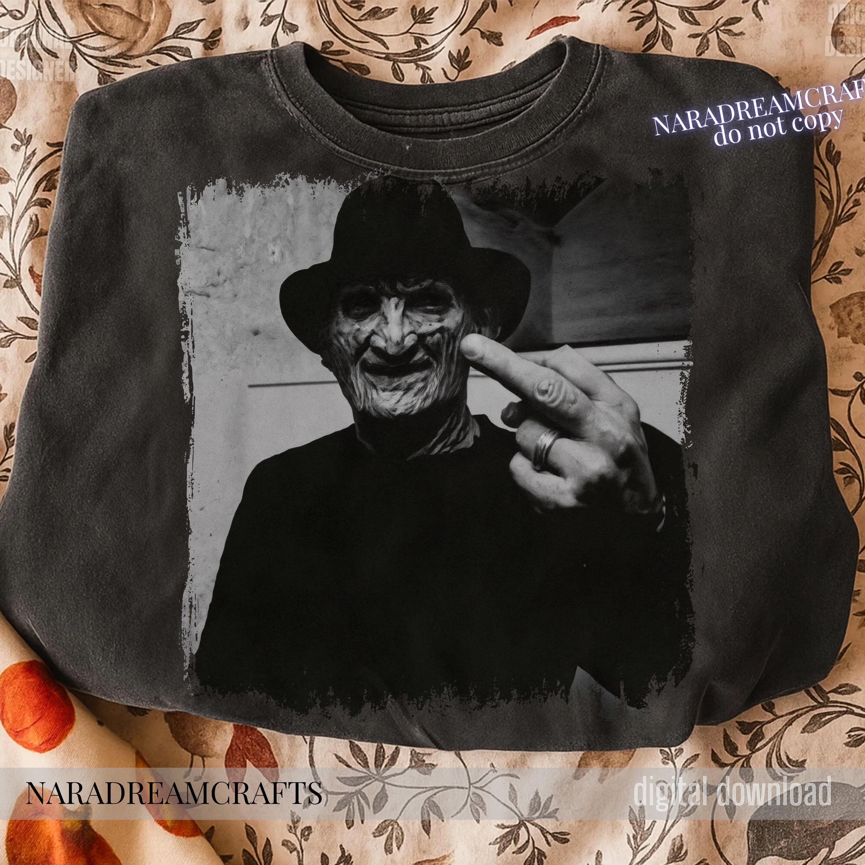 Middle Finger Horror Characters PNG, Halloween Scary Movie Bundle ...