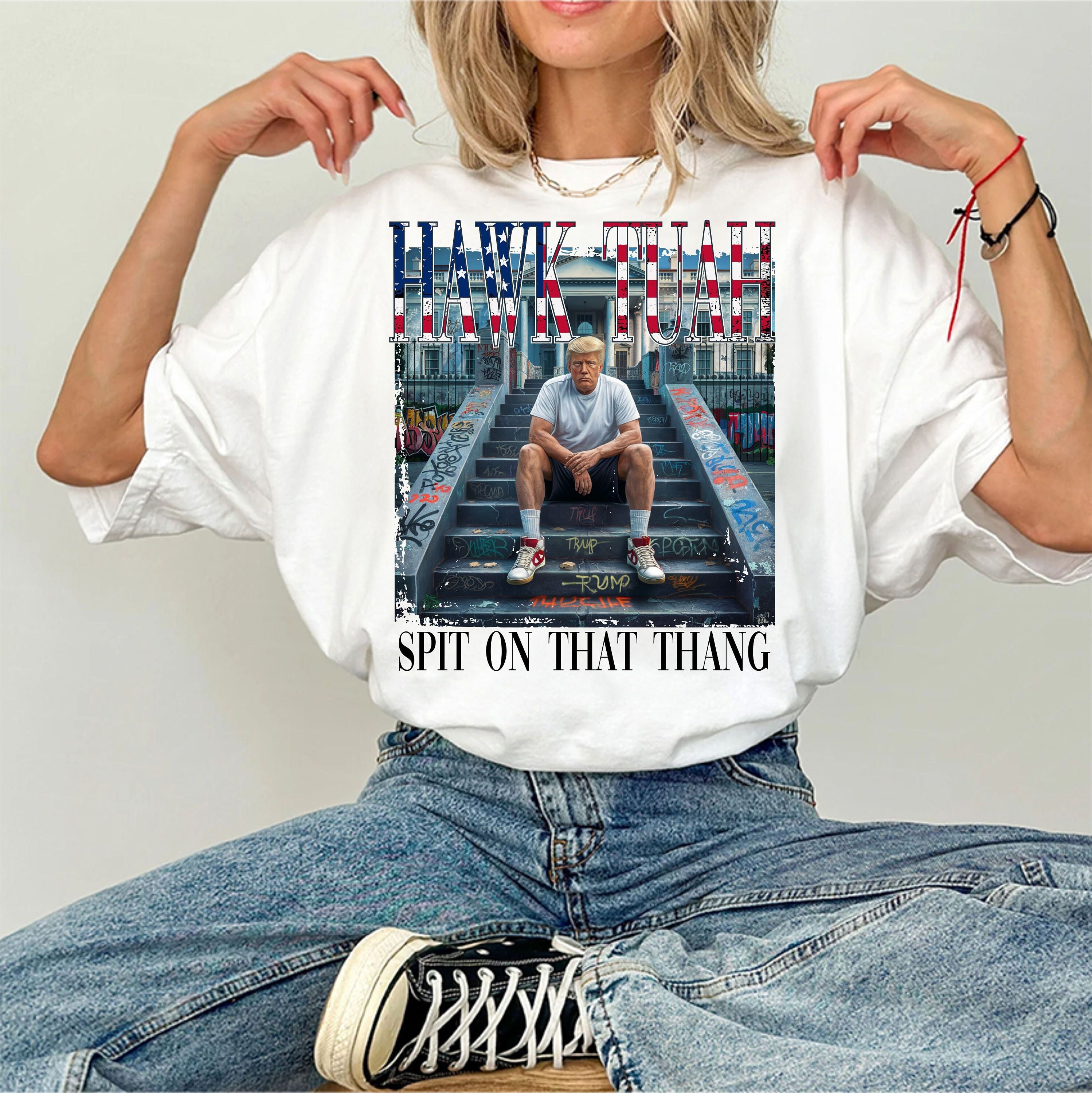 Hawk Tuah 24 Spit on That Thang PNG, Donald Trump 2024 Png, Hawk Tuah ...