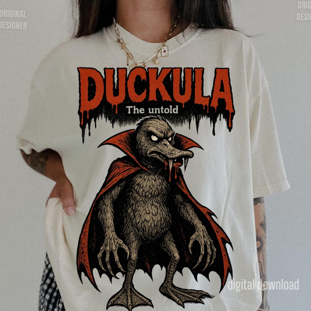 Halloween PNG, Dracula Duck PNG, Spooky Vampire Duck Png, Gothic ...