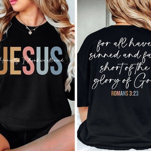Bible Verse Shirt Svg Christian Minimalist Shirt Png Front and Back Svg ...