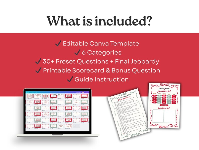 Editable Christmas Jeopardy Powerpoint Game Template Holiday Fun Trivia ...