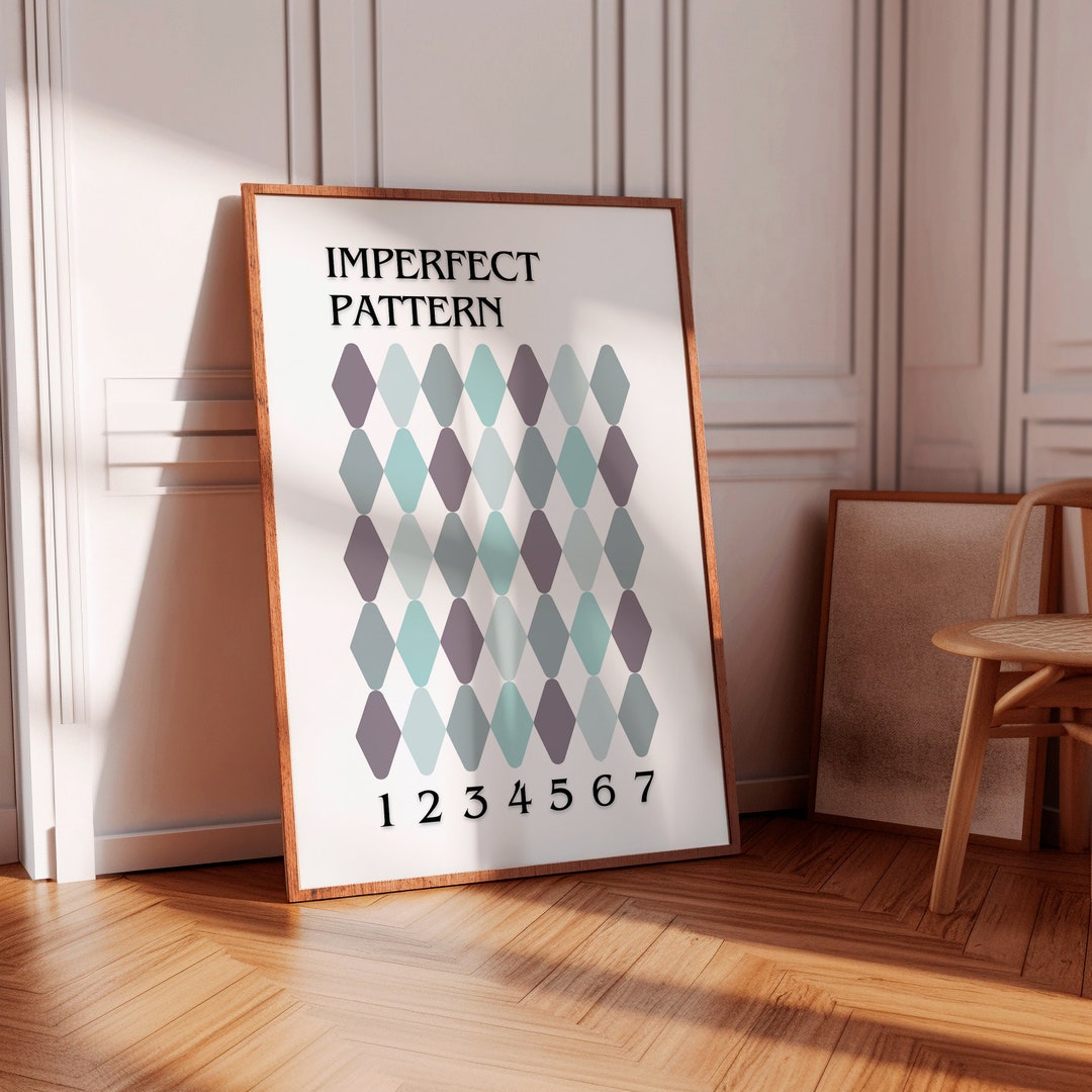 Geometric Figures Pattern Poster Abstract Art Print Large Abstract ...