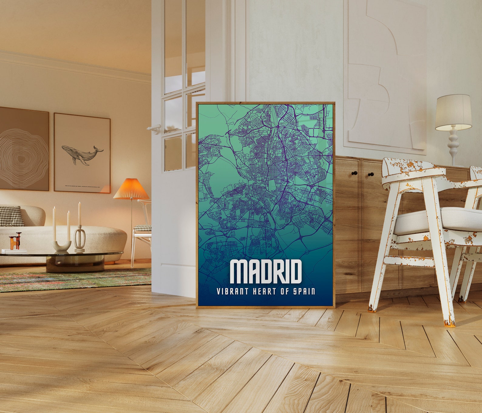 Decorative Map of Madrid | Madrid Vibrant Heart of Spain | for Lovers ...